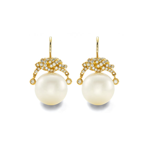 Kiki Pearl and Diamond Earrings - Nora Kogan
